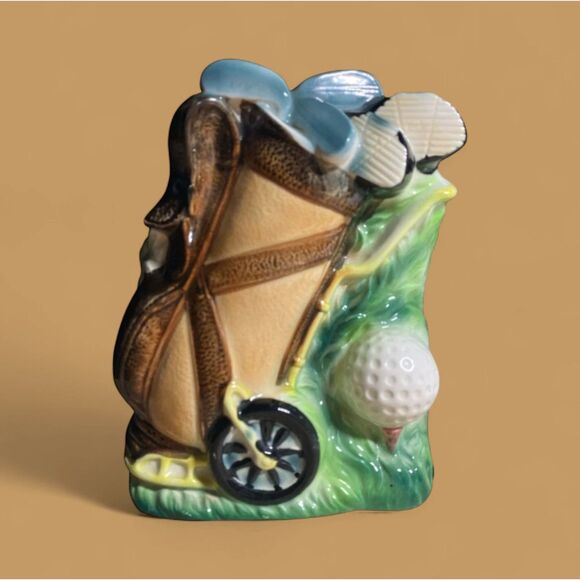 Relpo | Accents | Vintage Relpo Ceramic Golf Bag Planter Vase 6224 ...